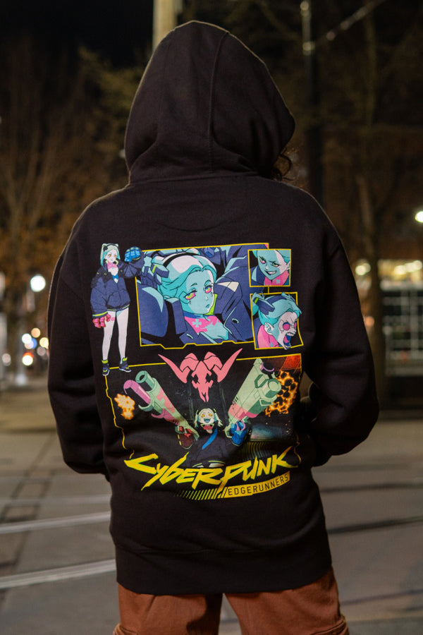 CYBERPUNK EDGERUNNERS REBECCA COLLAGE HOODIE – CD PROJEKT RED Gear ...