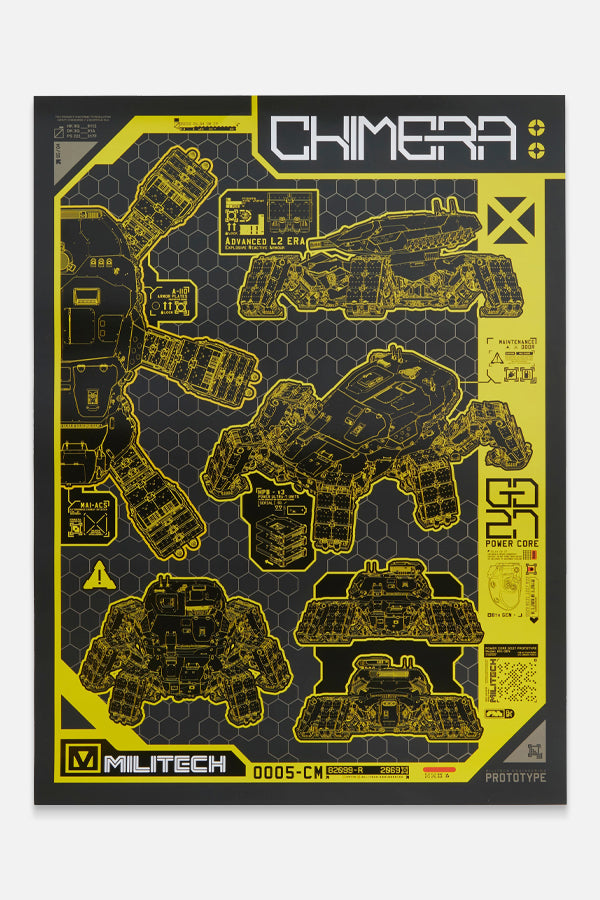 CYBERPUNK 2077 PHANTOM LIBERTY CHIMERA SCHEMATIC LITHOGRAPH – CD ...