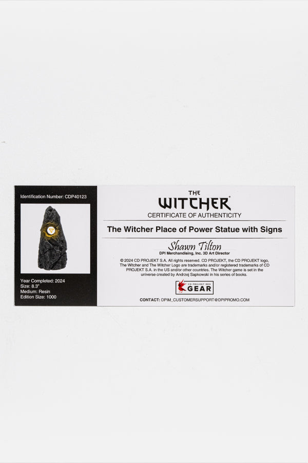 THE WITCHER PLACE OF POWER STATUE WITH SIGNS – CD PROJEKT RED Gear ...